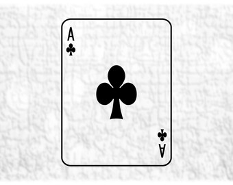 Ace of Clubs Svg - Etsy Canada