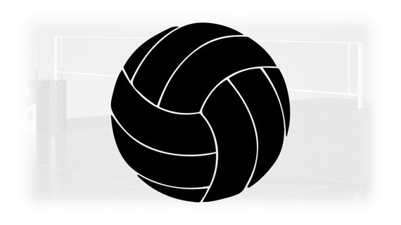 Sports Clipart: Solid Round Black Volleyball for Players | Etsy