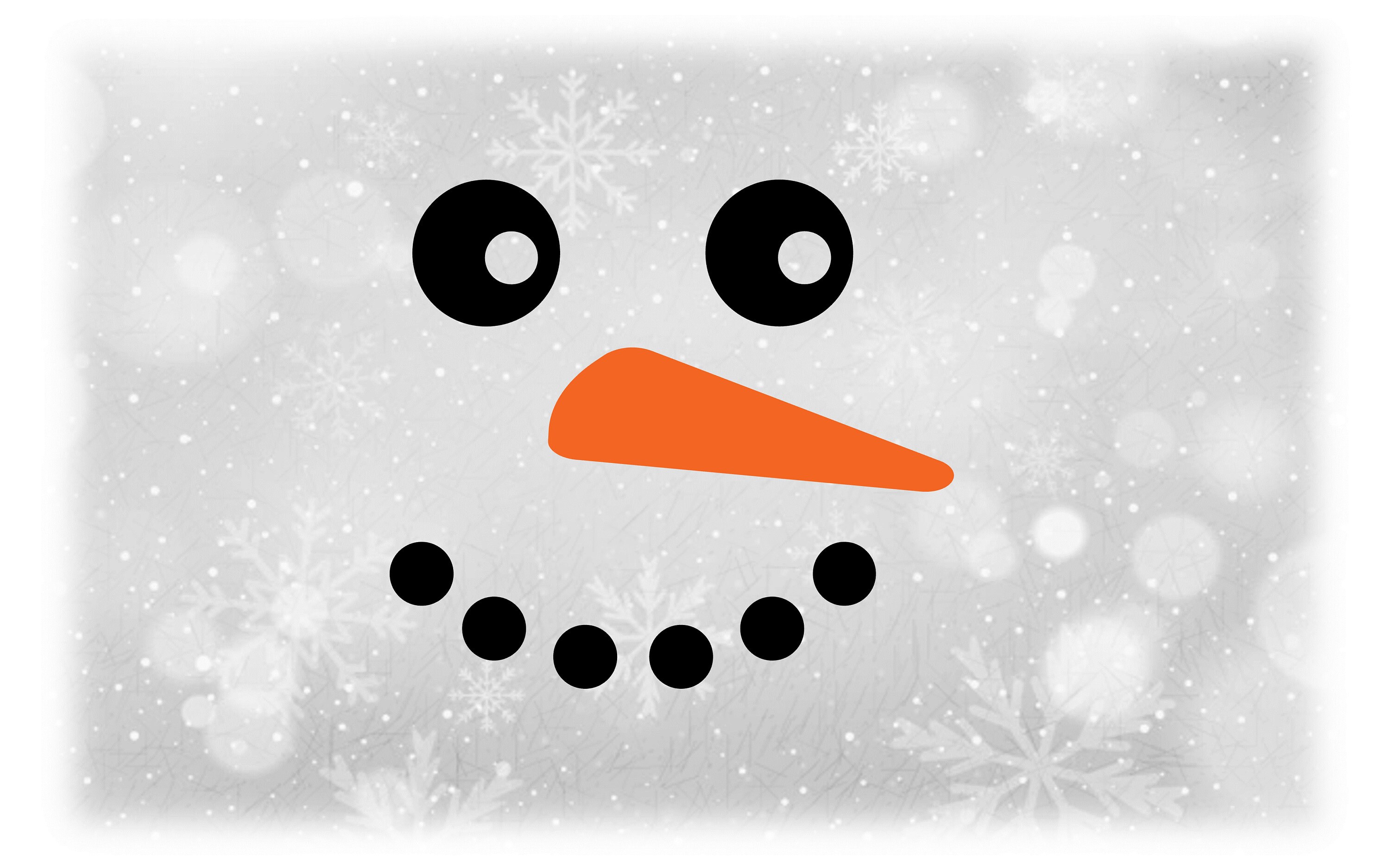 Snow Man Cartoon Smiling Lips For Girl