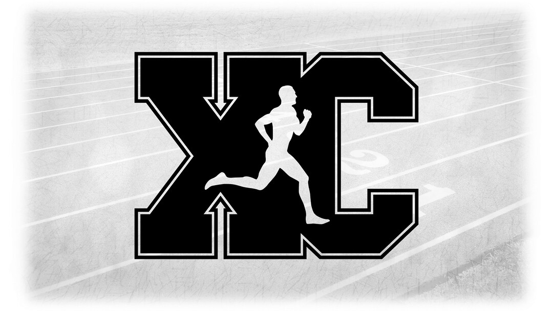 Sports Clipart: Black College Style Letters xc Standing for Cross ...