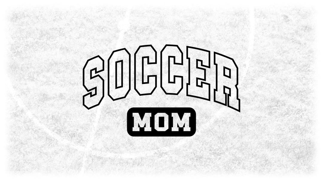 Sports Clipart: Arched Black Bold Word "soccer" in College Varsity ...