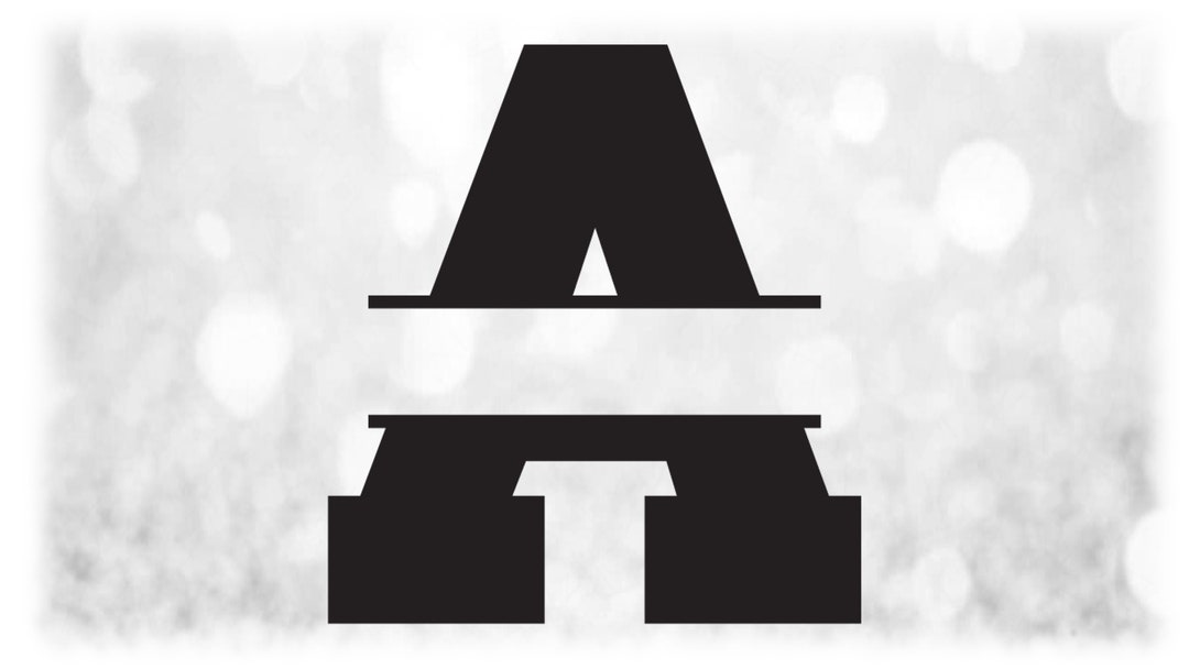 Word Clipart: Single Capital Letter a Initial or Monogram in Black Bold ...
