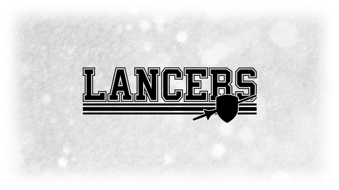 Sports Clipart: Black Bold Varsity "lancers" Team Mascot Name Above ...