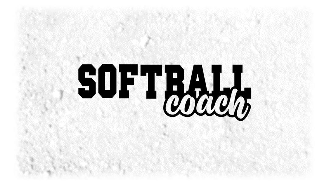 Sports Clipart: Black Bold Varsity Word "softball" With Fun Script ...