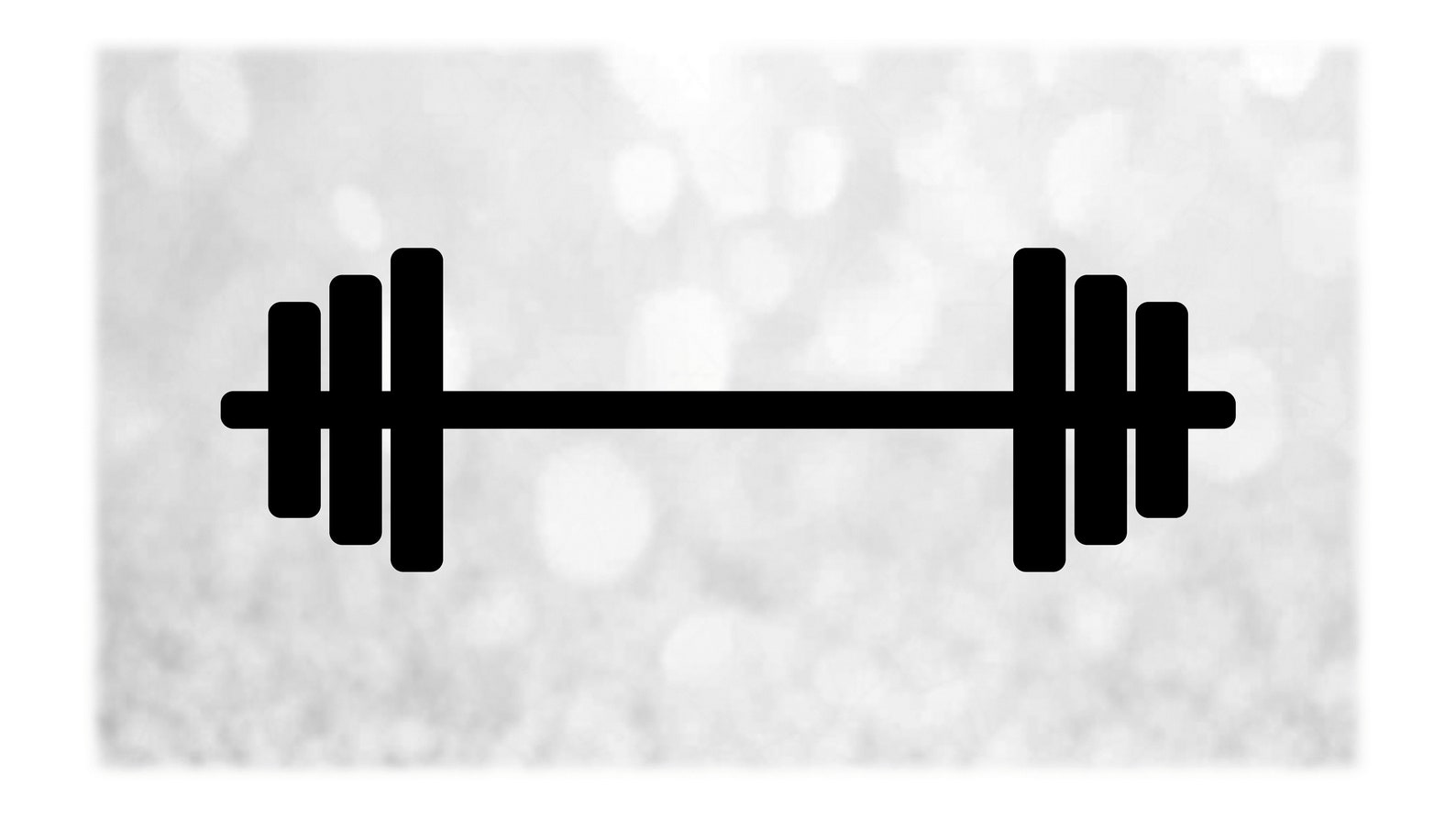 Sports Clipart: Black Barbell / Bar Bell Weight Lifting and Fitness ...