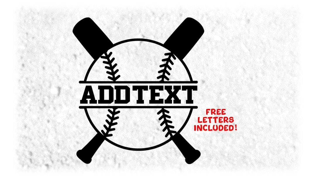 Sports Clipart: Black Outline of Baseball or Softball With Crossed Bats ...