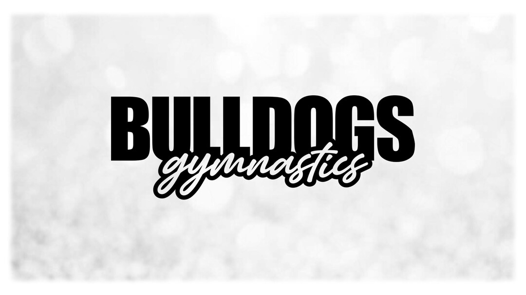 Sports Clipart: Black Bold "bulldogs Mascot Name With Script Word ...