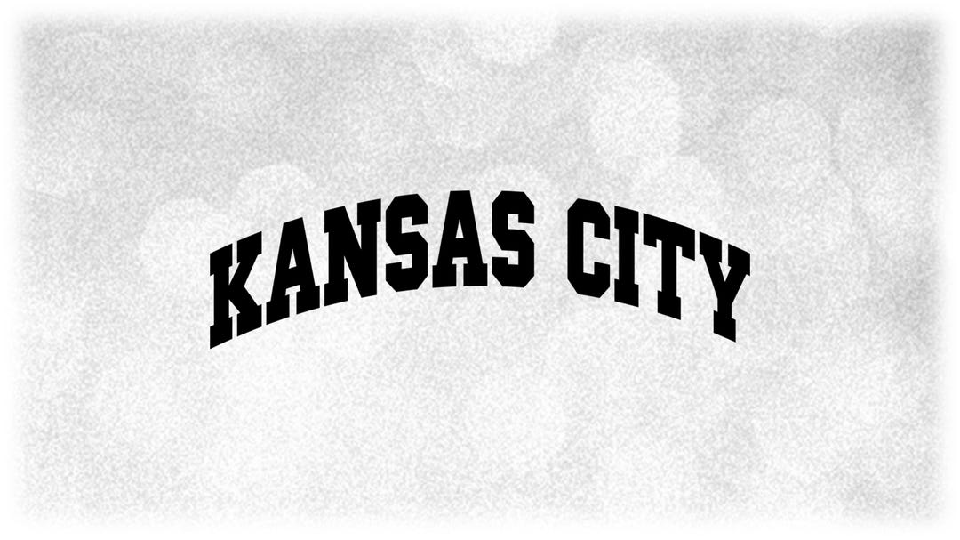 Geography Clipart: Black Arched Word "kansas City" for City in Kansas ...