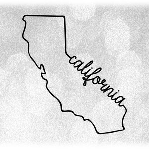 Geography Clipart: Silhouette and Simple Outline of the State of ...