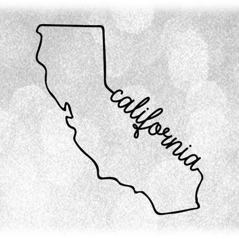 California Line Art - Etsy