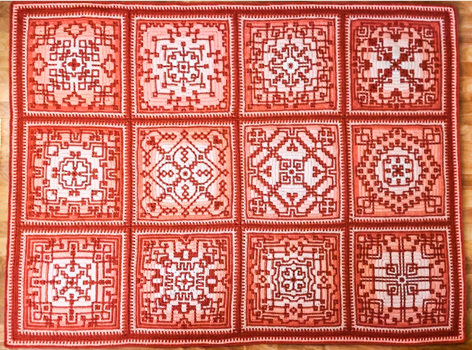 ARABESKI Squares Collection Mosaic Crochet Square Pattern - Etsy