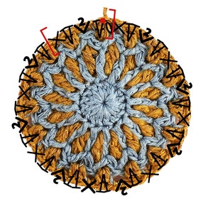 ASTEROID BELT Crochet Mandala Pattern, Mosaic Crochet Pattern, Crochet ...