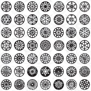 Snowflake Bauble SVG, 49 Christmas Ornaments Svg, Christmas Decorations ...