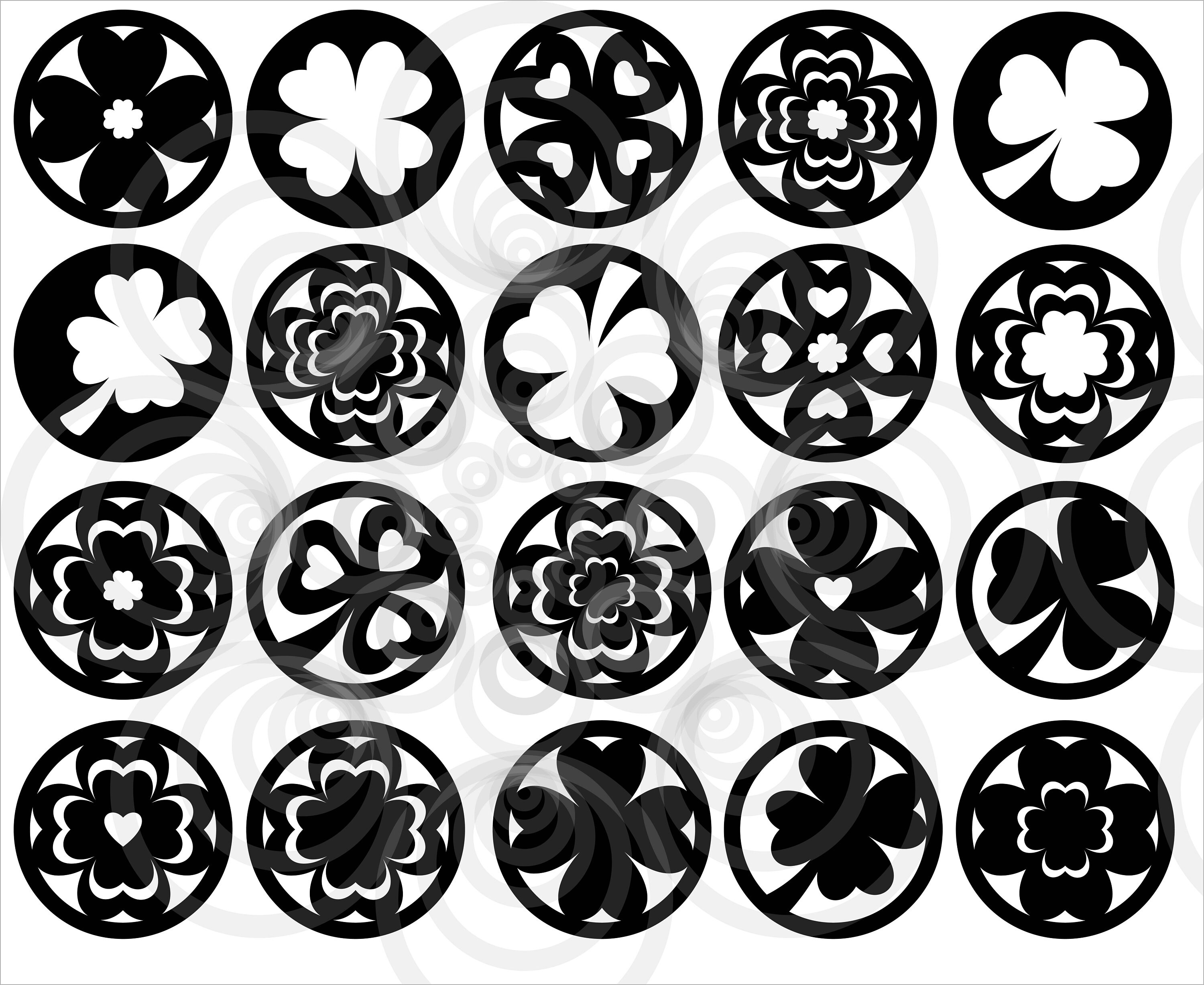 Shamrock Coasters SVG, Irish Clover SVG, St. Patrick Irish Coaster ...