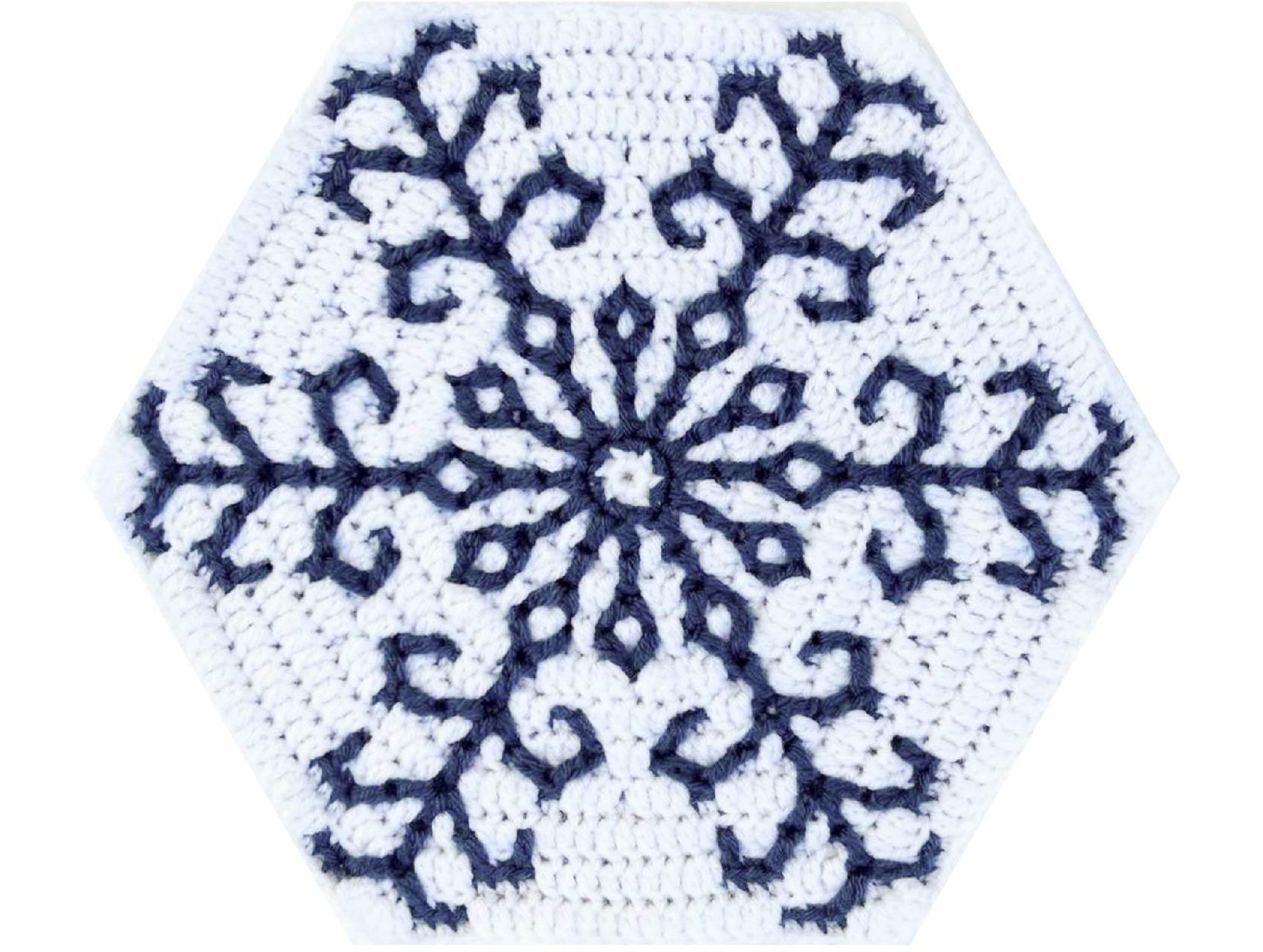 Snowflake Crochet Pattern 3, Crochet Snowflake, Crochet Snowflake Block ...