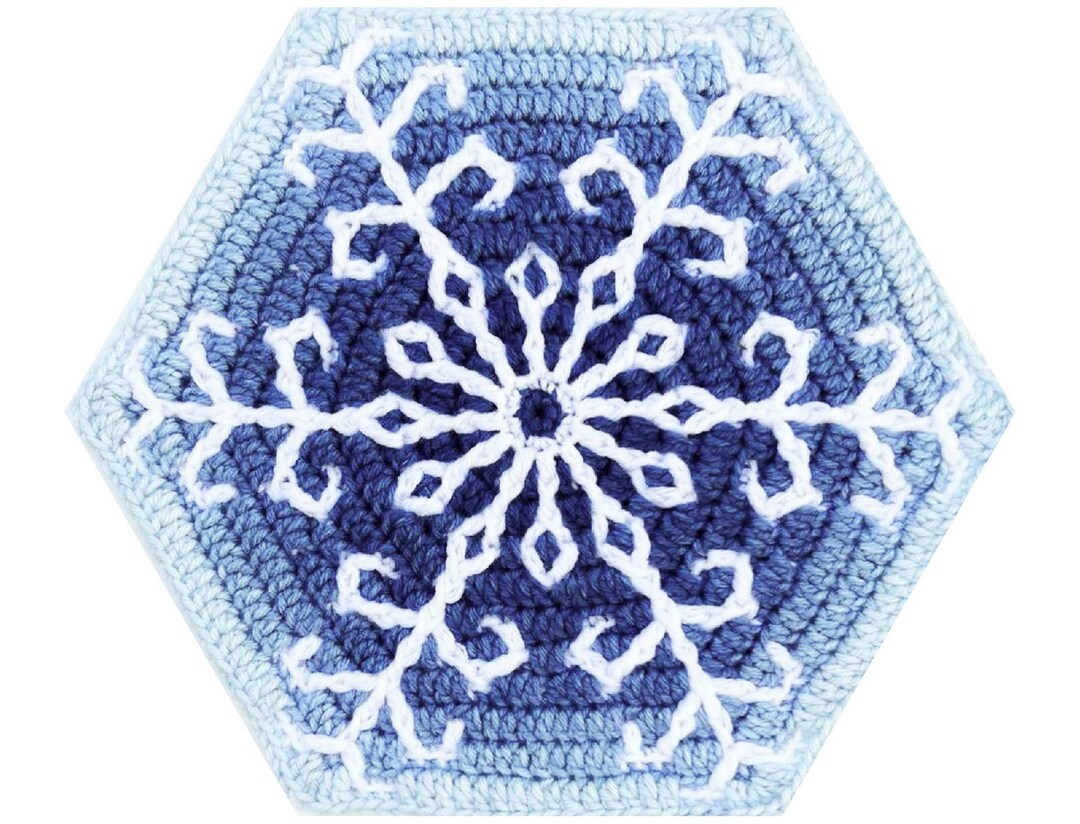 Snowflake Crochet Pattern 3, Crochet Snowflake, Crochet Snowflake Block ...