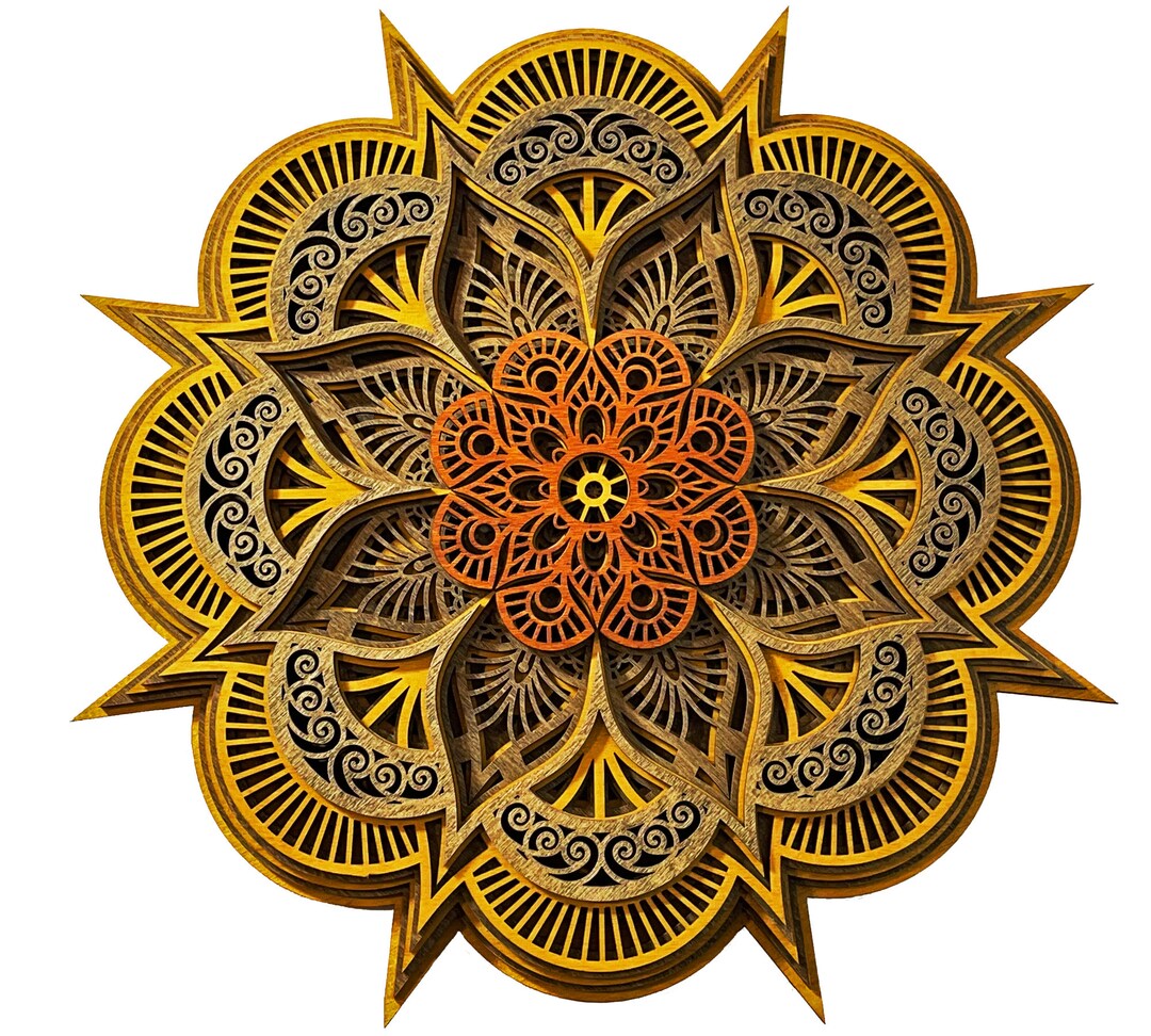 Laser Cut DXF Mandala File, Mandala Dxf File for CNC Router, Digital ...