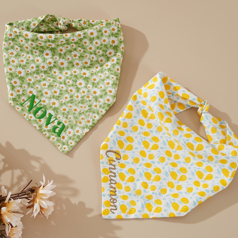 Monogrammed Girl Puppy Bandana - Etsy