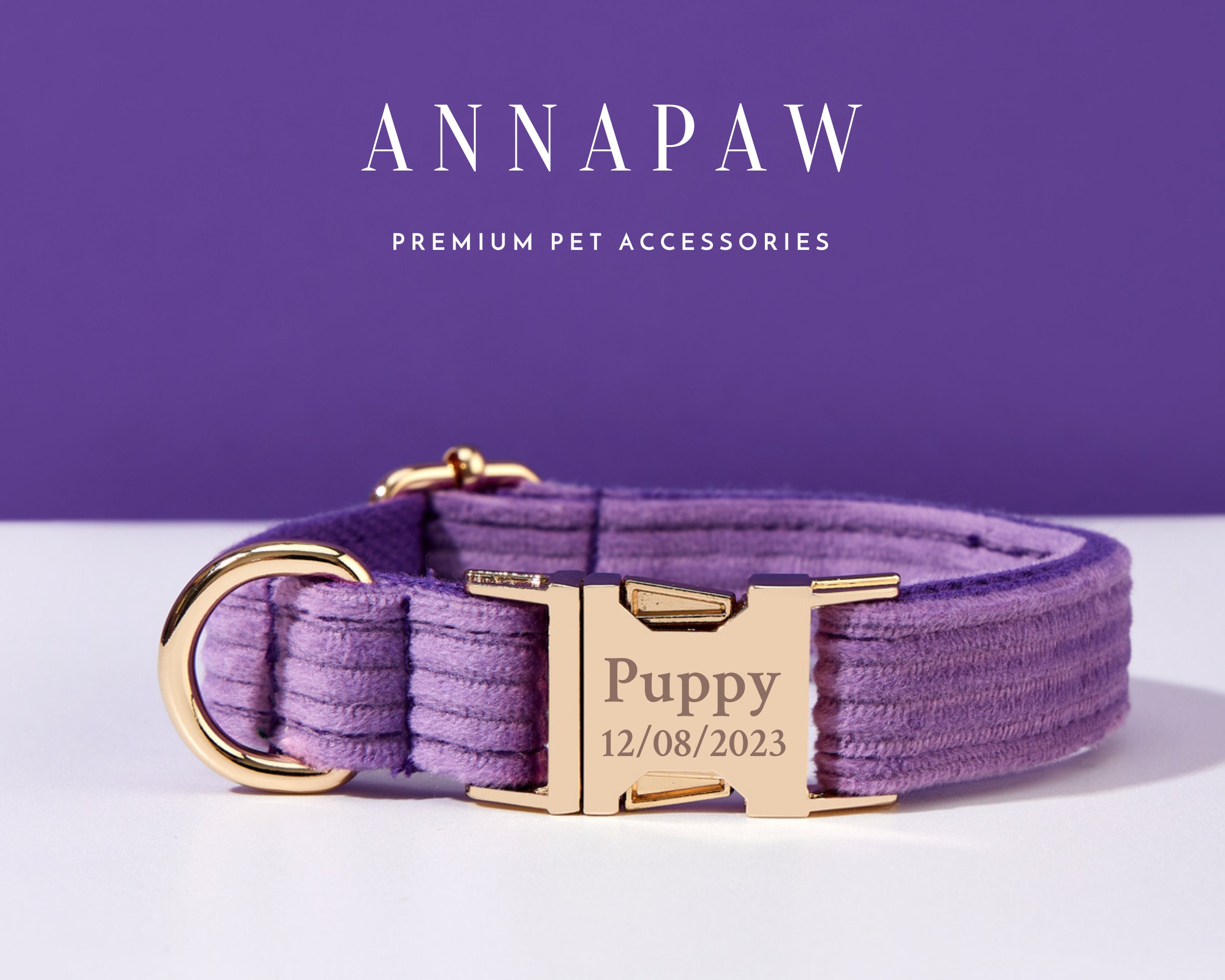 Purple dog accessories store