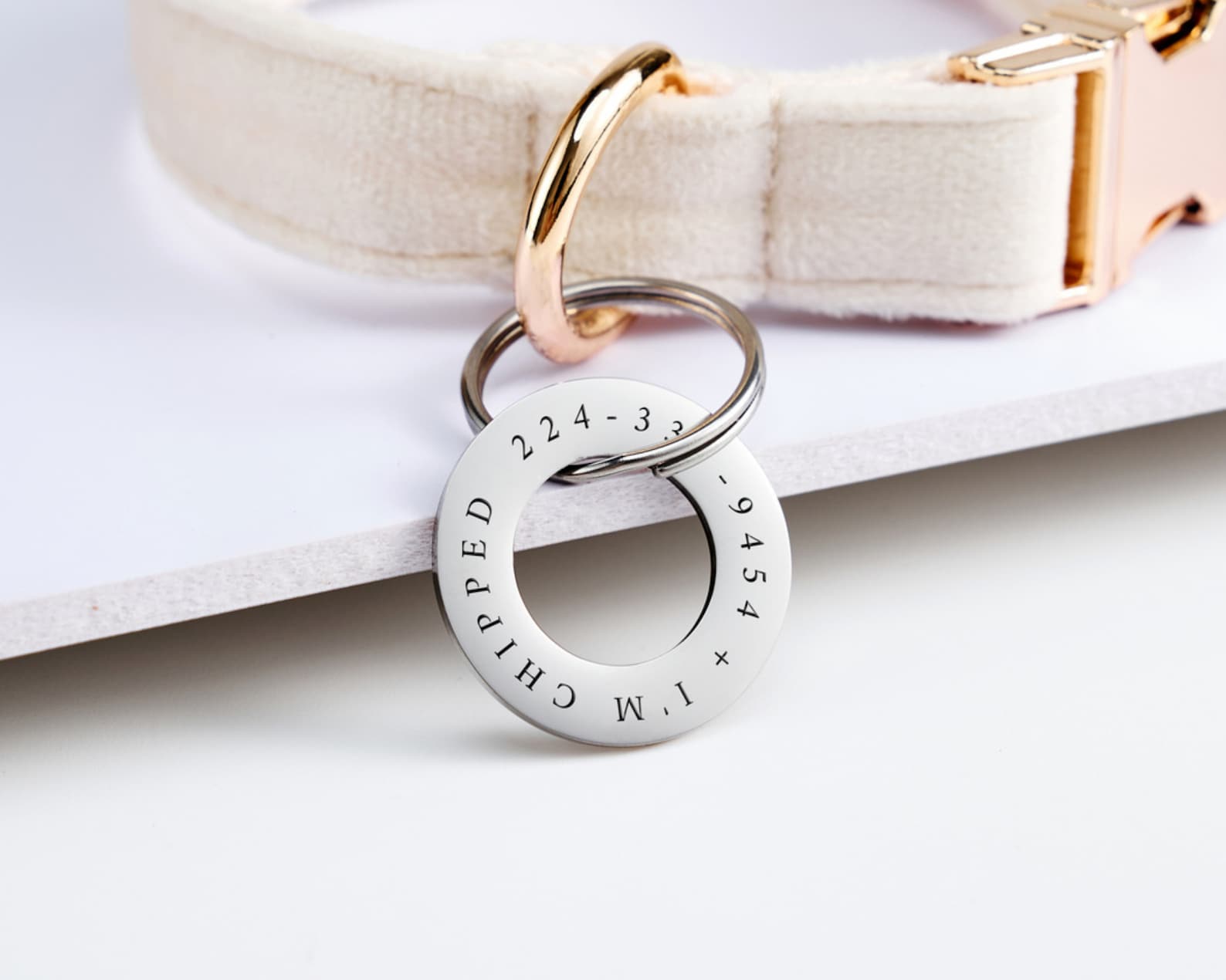 Personalized Round Puppy Collar Name Tag for Pet Birthday Gifts,fancy ...