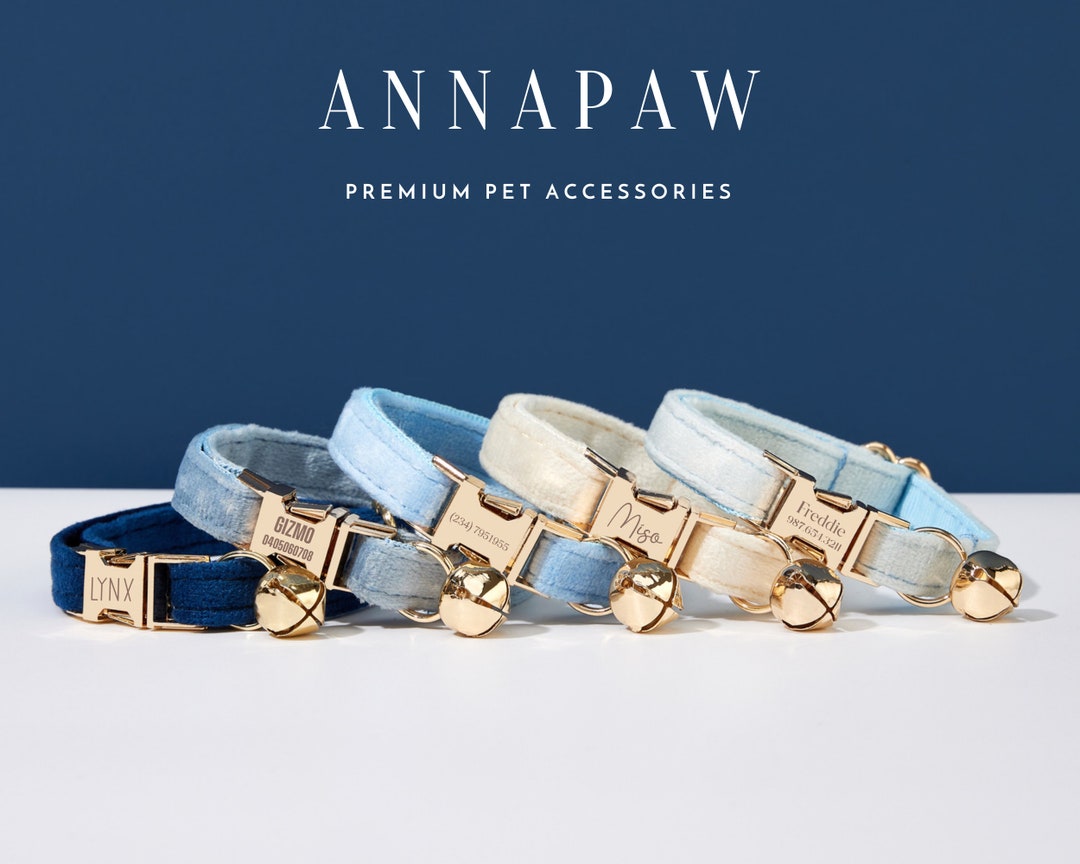 Handmade Cat Collar Leash Set for Birthday Gifts,fancy Kitten Collar ...