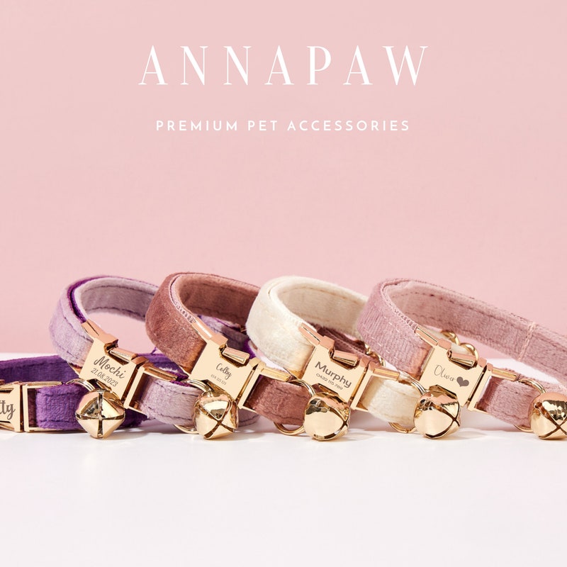 Pink Cat Collar Charm - Etsy UK