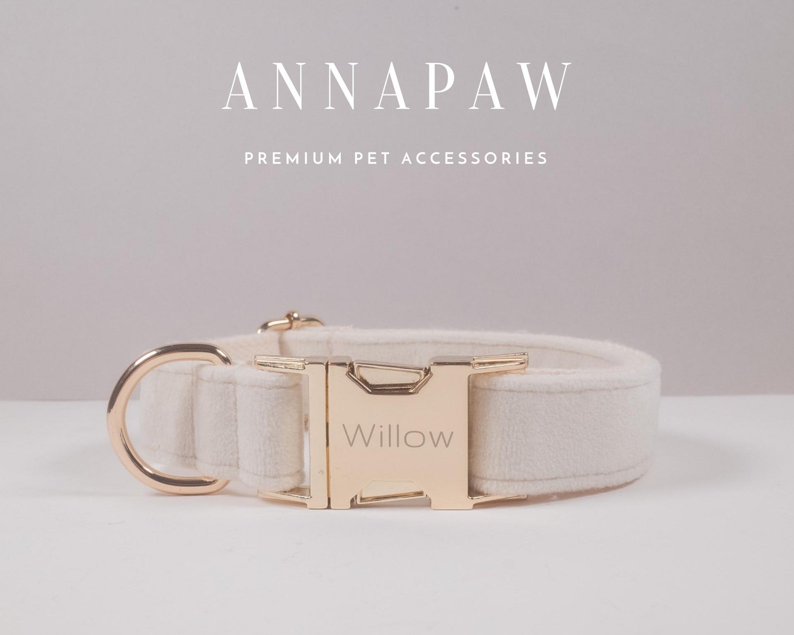 White Dog Collar and Lead Bow Personalised Puppy Collar With | Etsy