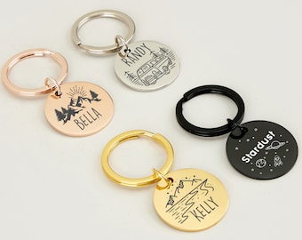 Luxurious Dog Tag With Personalization, Engraved Name ID Tag for Dogs ...