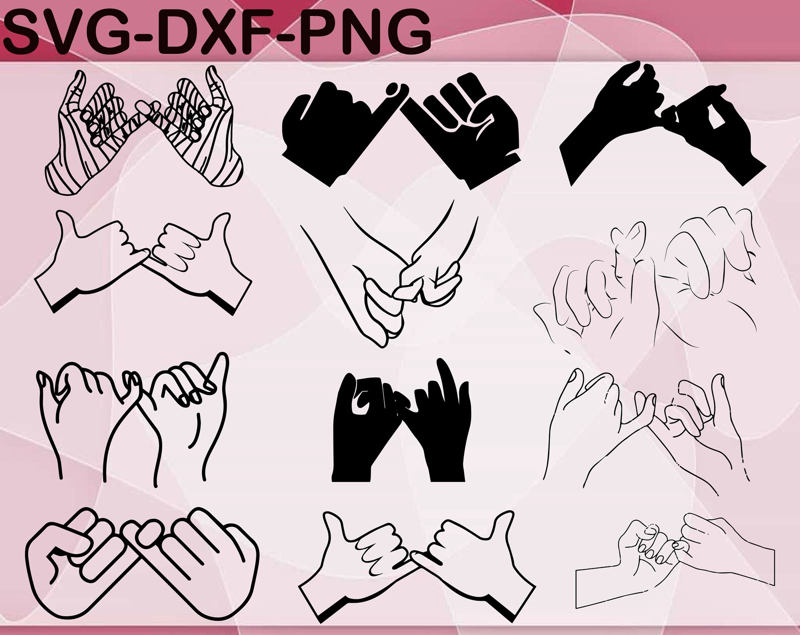 Promise hand Svg Promise Hand Sign Svg Dxf Png Files Cut | Etsy