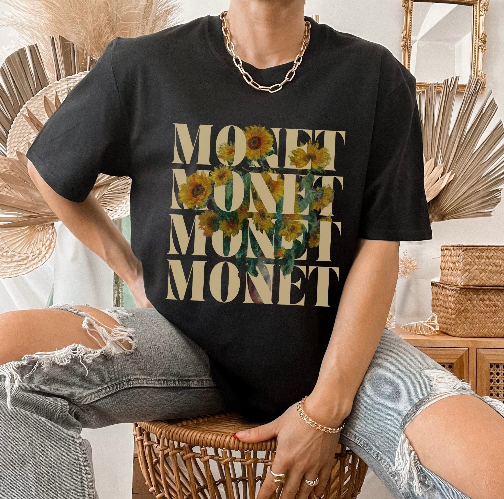 Monet Shirt Monet Sunflower Shirt Aesthetic Clothes Claude - Etsy
