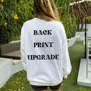 Customized Back Print Add on Shirt , Back Print Upgrade , Add Your ...