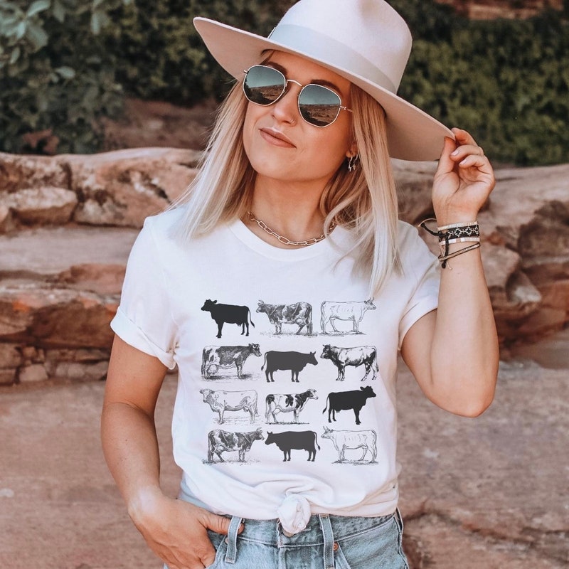 Cow T Shirt - Etsy