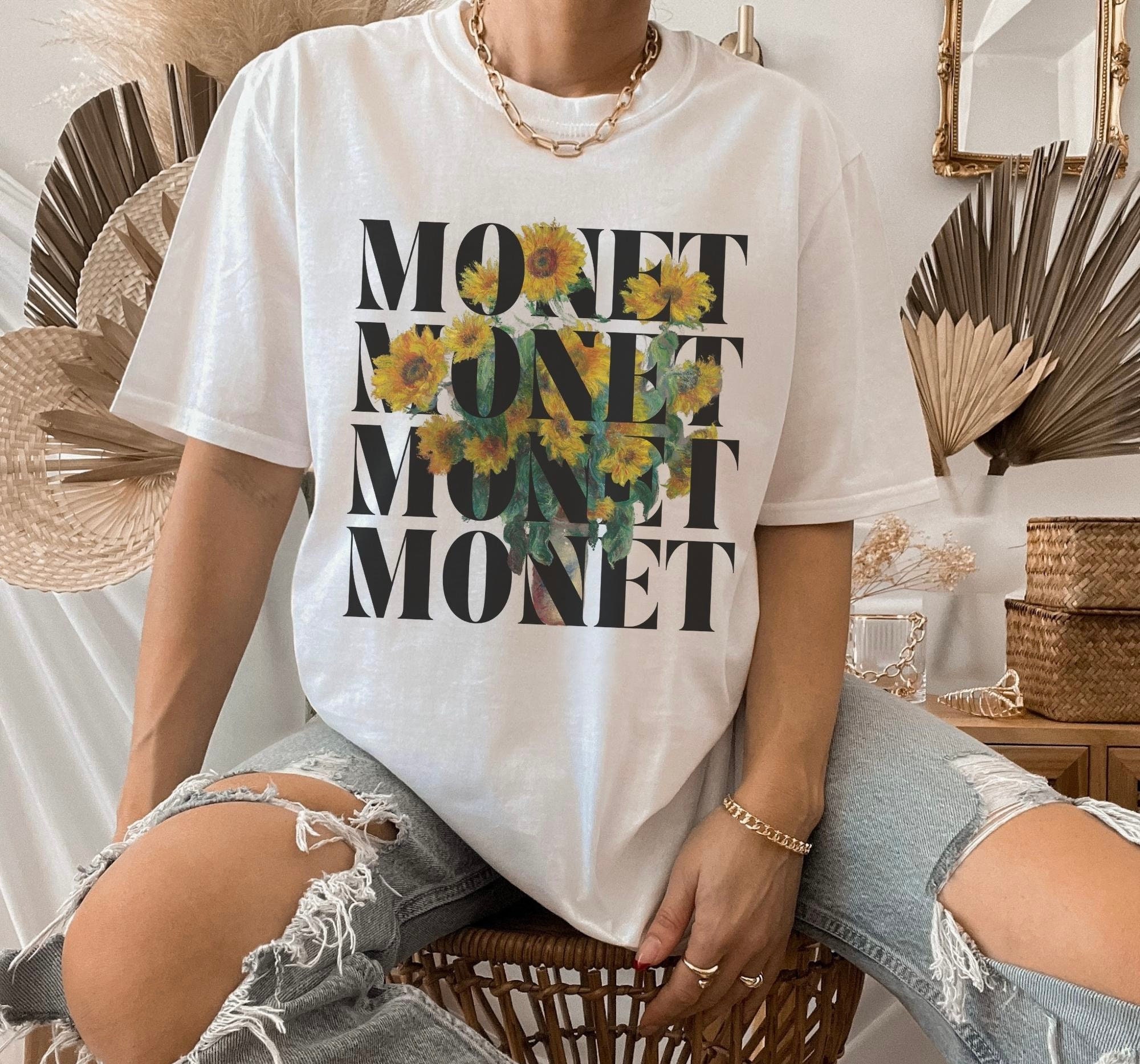 Monet Shirt Monet Sunflower Shirt Aesthetic Clothes Claude - Etsy