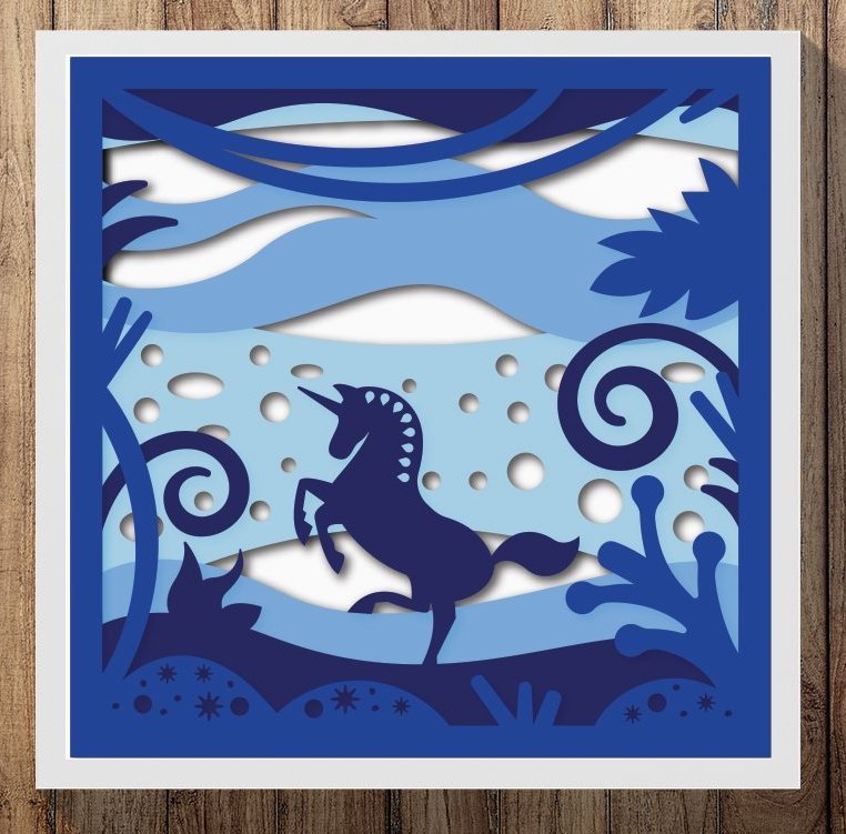 Unicorn Shadow Box - Etsy