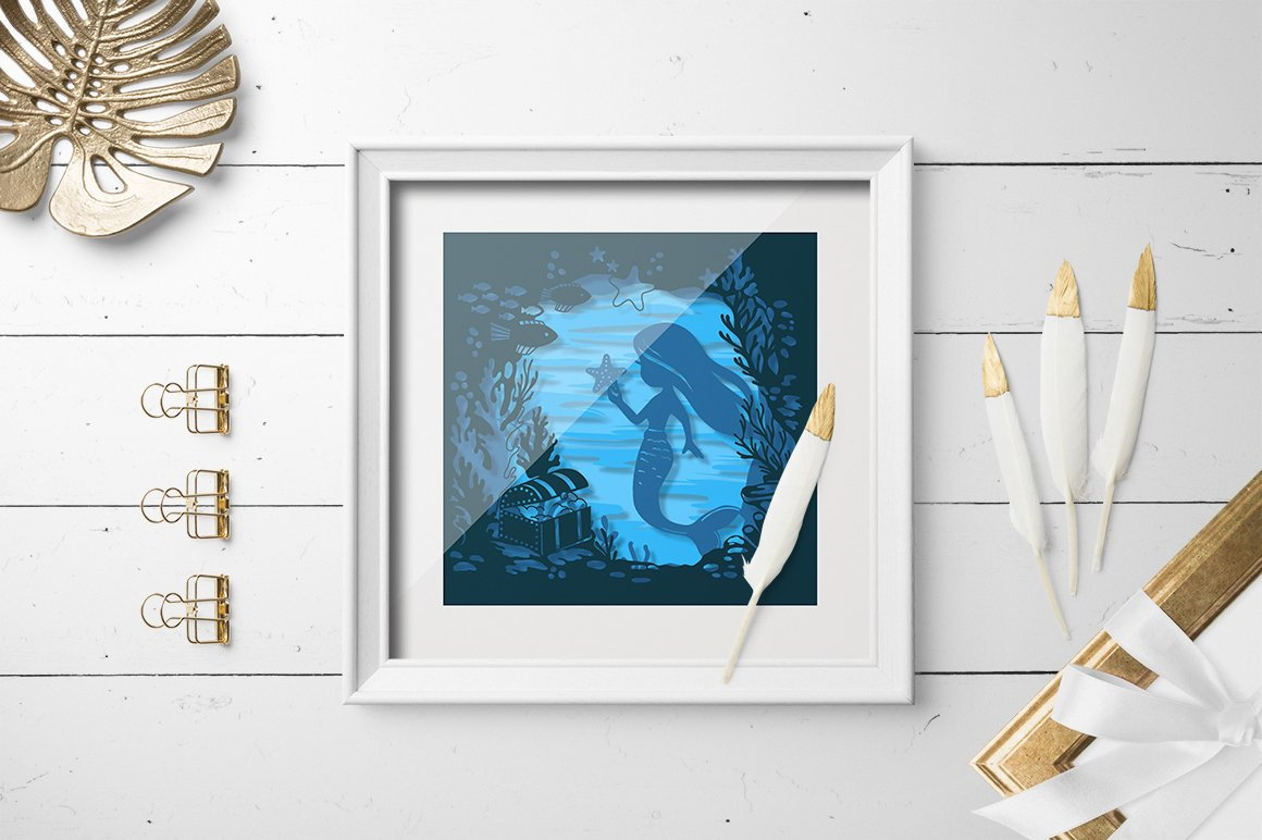 Mermaid Shadow Box - Etsy