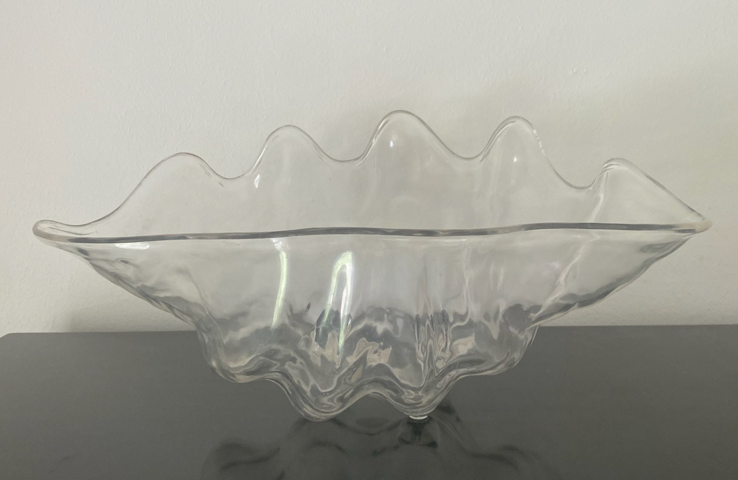 sale online deals 40000 Clear crystal shell shape salad bowl & p
