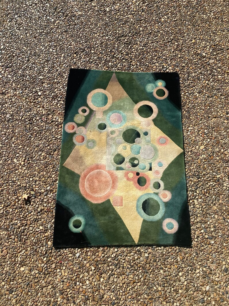 Kandinsky Modern Guggenheim Inspired Wool Rug - Etsy
