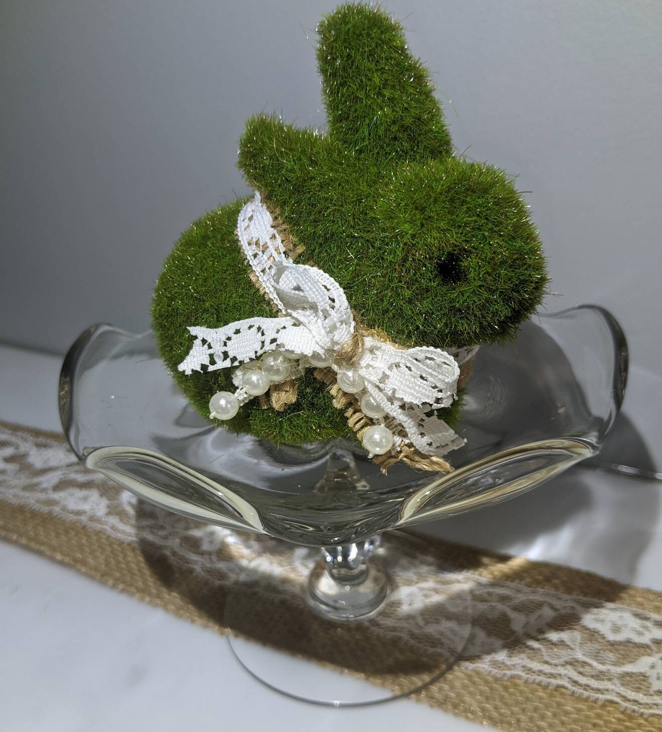 Moss Bunny / Farmhouse Bunny /easter Decor / Spring Decor - Etsy