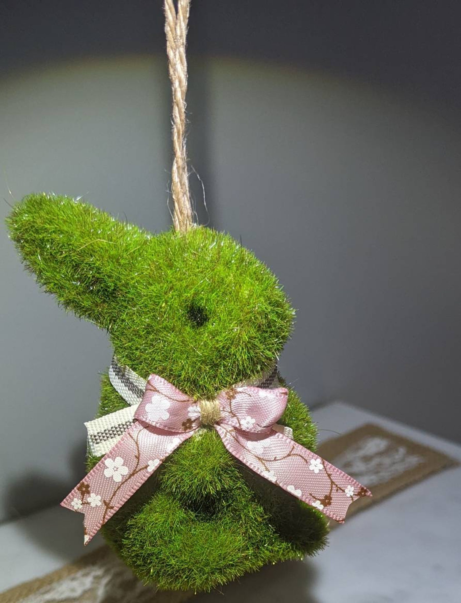 Moss Bunny / Farmhouse Bunny /easter Decor / Spring Decor - Etsy