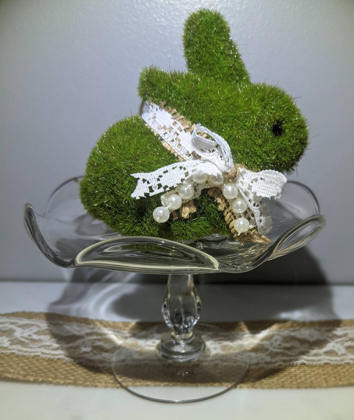 Moss Bunny / Farmhouse Bunny /easter Decor / Spring Decor - Etsy