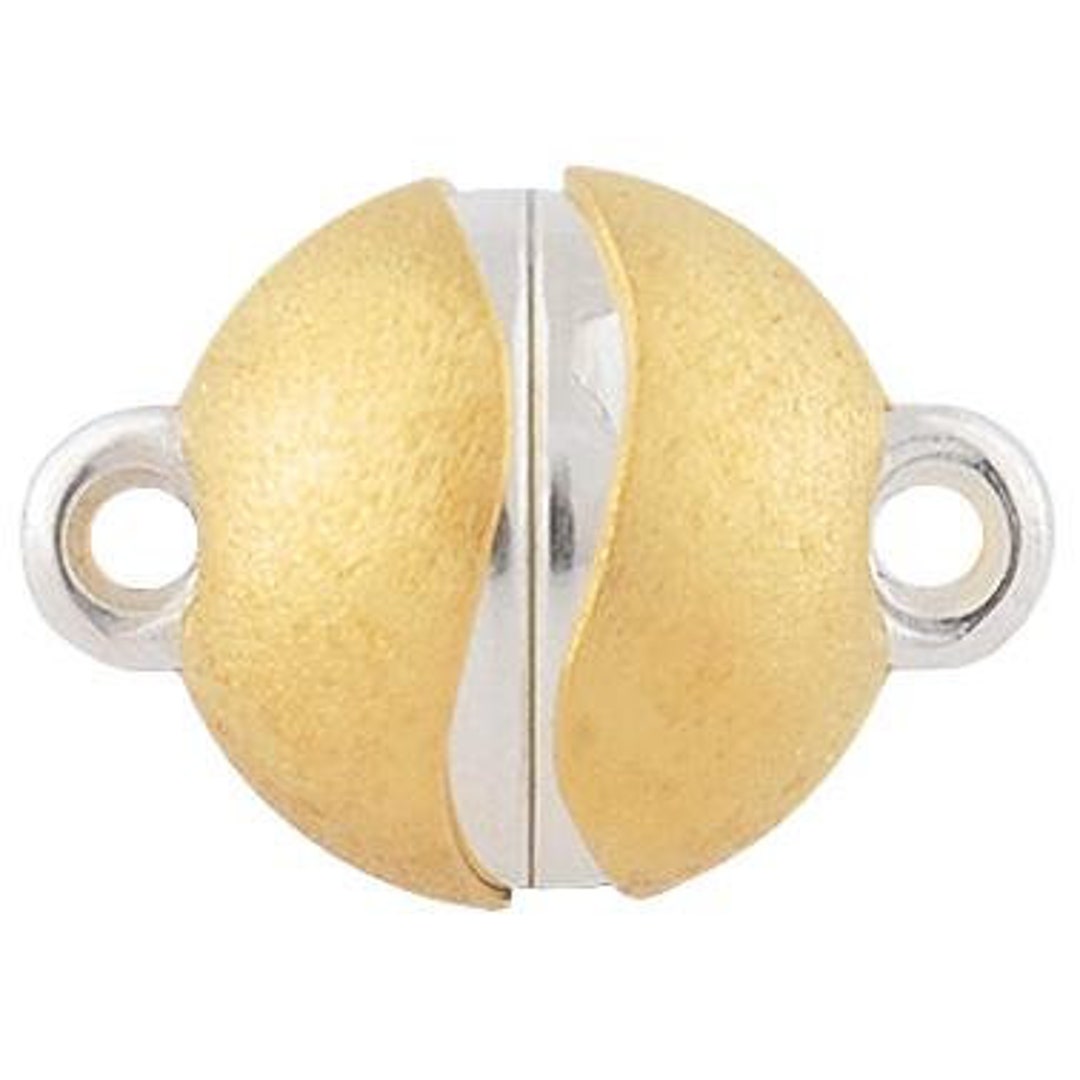Langer Magnetic Clasp - "wave" 925 Silver - Wave Gold Plated - Etsy