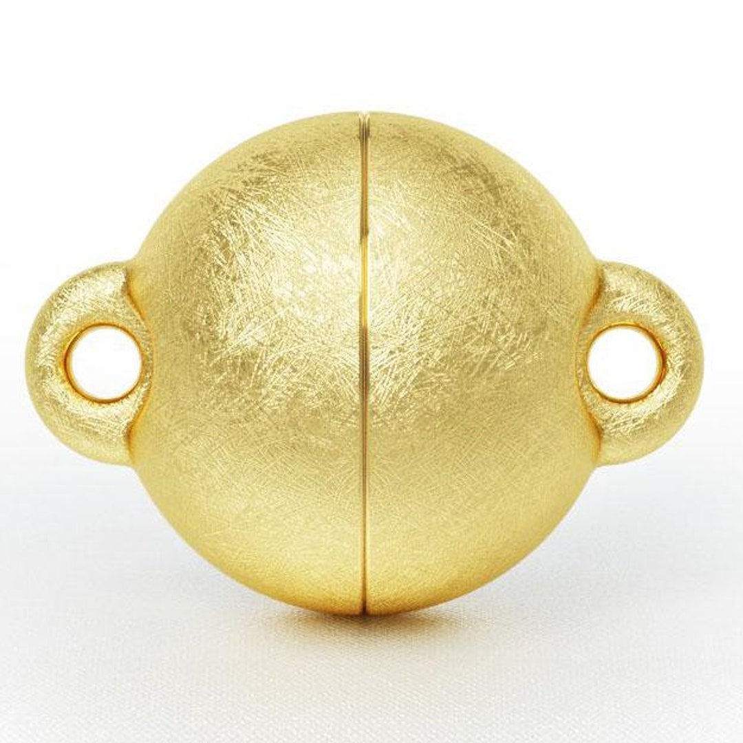 Langer Magnetic Clasp - BALL 925 Silver - Gold Plated - Etsy