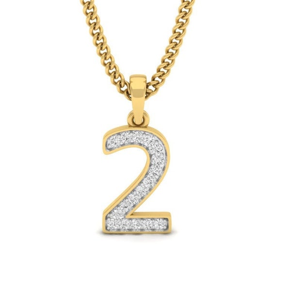 Number 2 Pendant - Etsy