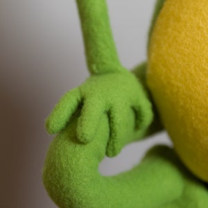 Custom Professional Puppet, Professional Frog Hand Puppet, Green Yellow ...