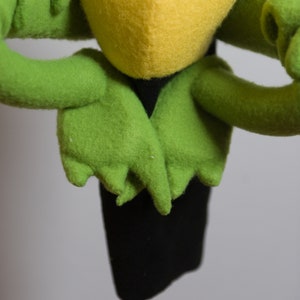Custom Professional Puppet, Professional Frog Hand Puppet, Green Yellow ...