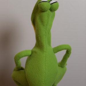 Custom Professional Puppet, Professional Frog Hand Puppet, Green Yellow ...