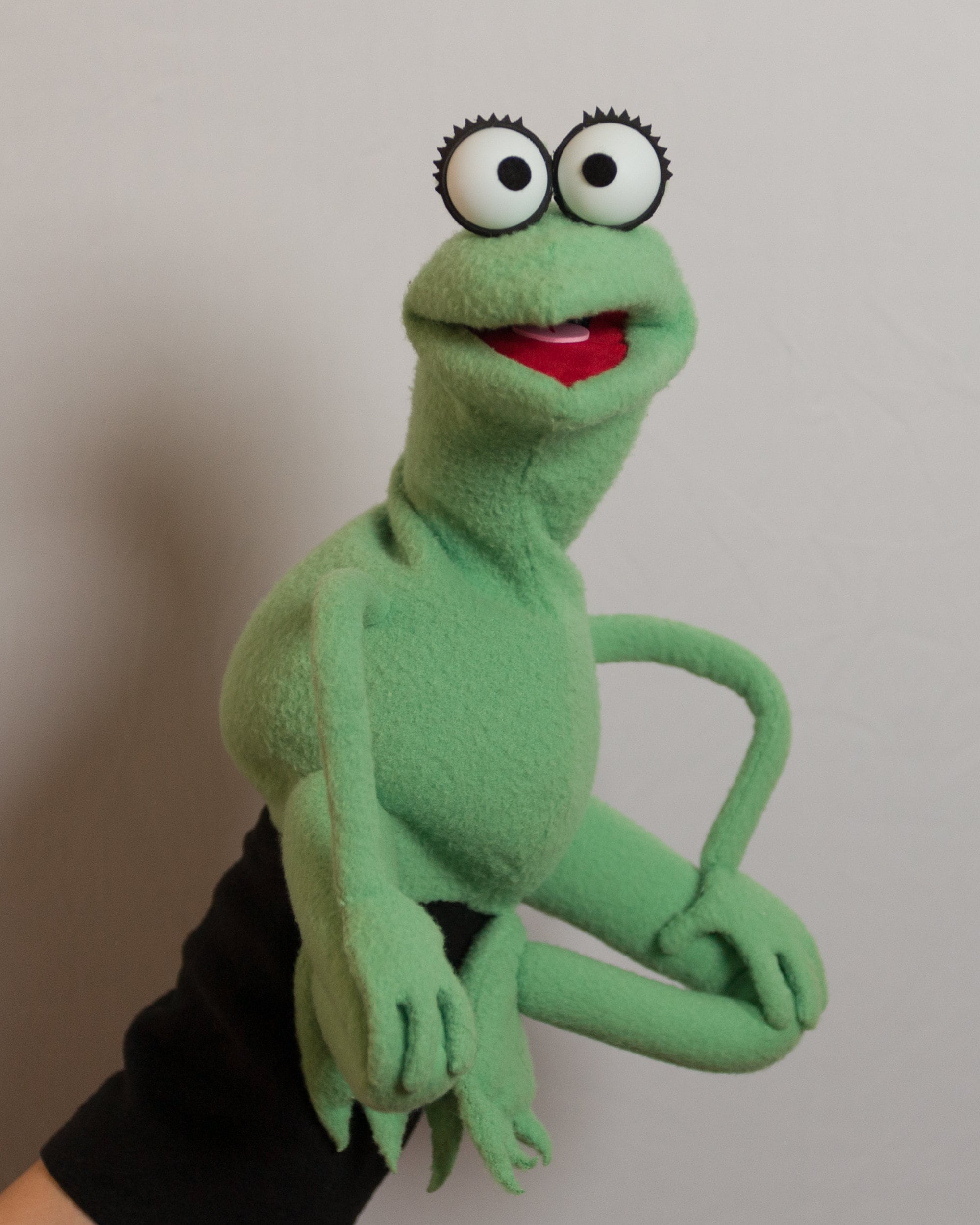 Professional Frog Hand Puppet Green Female Frog Amphibian - Etsy