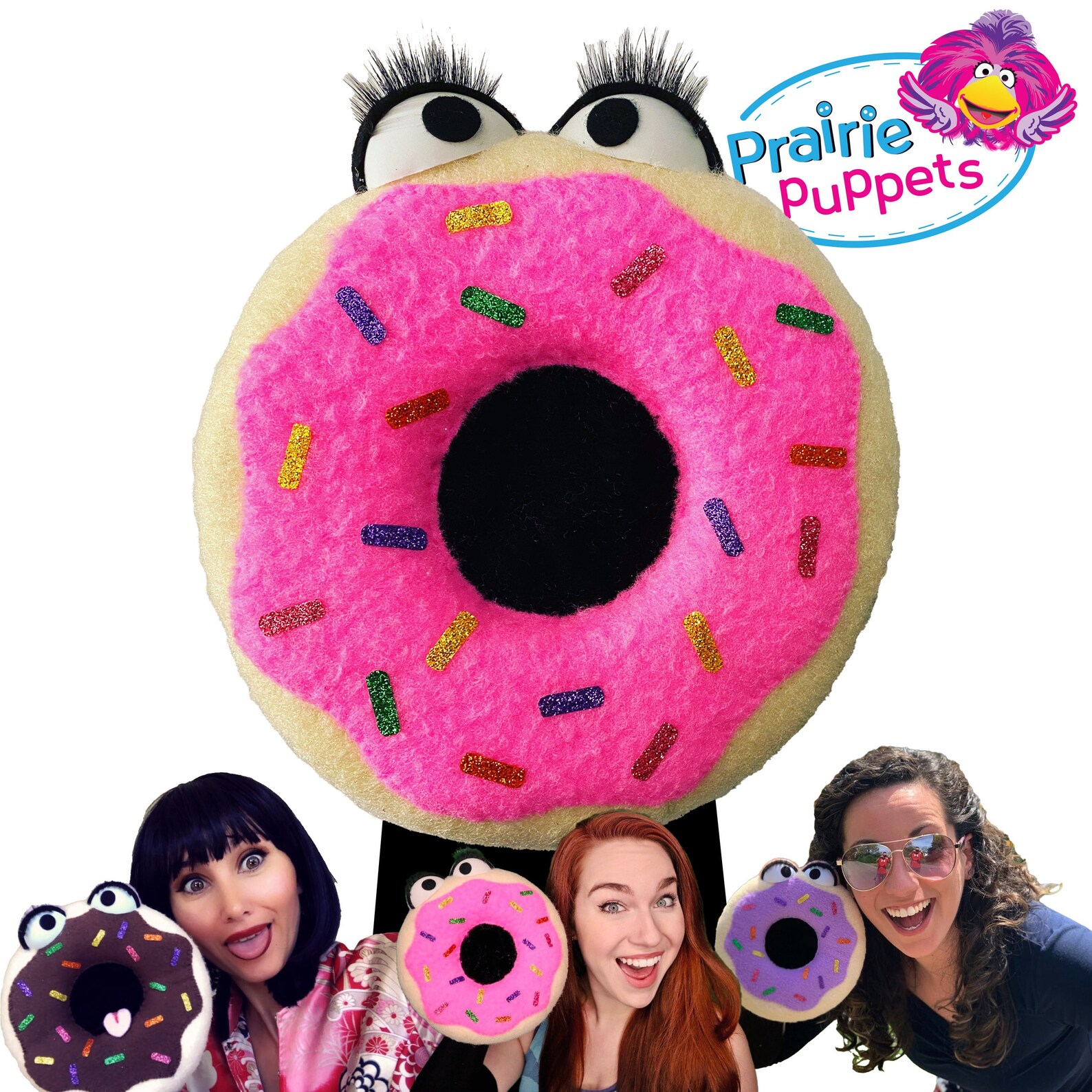 Professional Hand Puppet Frosted Donut Made to Order by Prairie Puppets ...