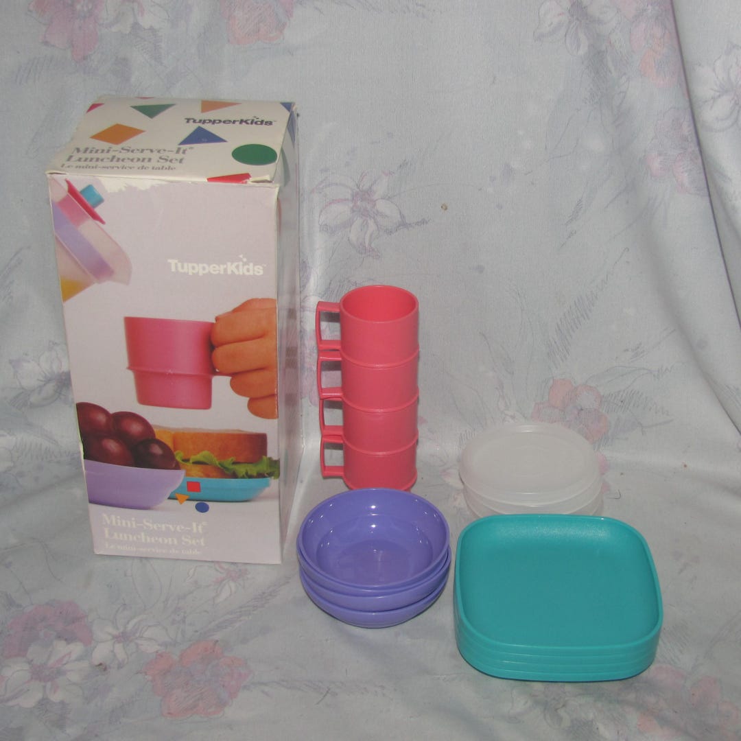 Vintage Children's Tupperware Toys Dish Set in Original Box incomplete ...