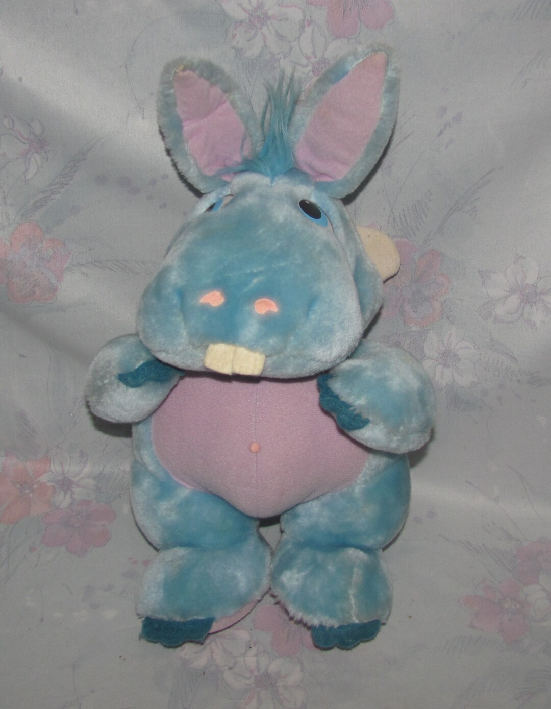 Vintage Disney/hasbro Hopppotamus Wuzzles - Blue and Purple ...